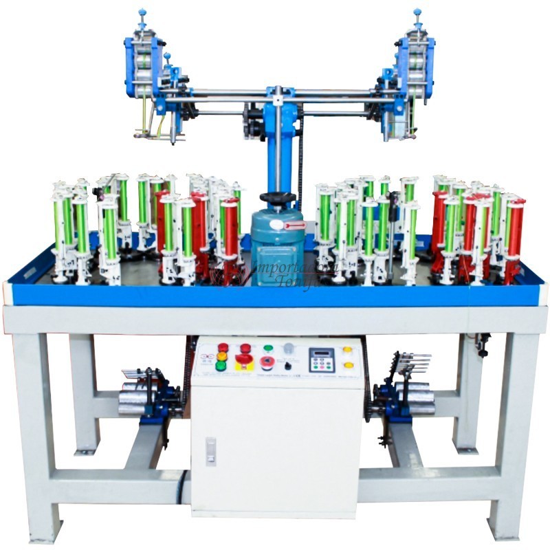 Trenzadora Industrial | Ideal para Cordón Plano y Elástico